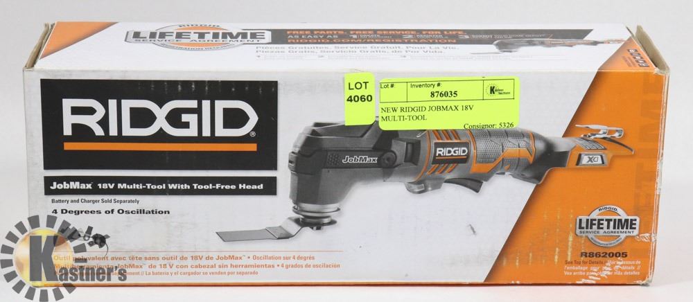NEW RIDGID JOBMAX 18V MULTI-TOOL