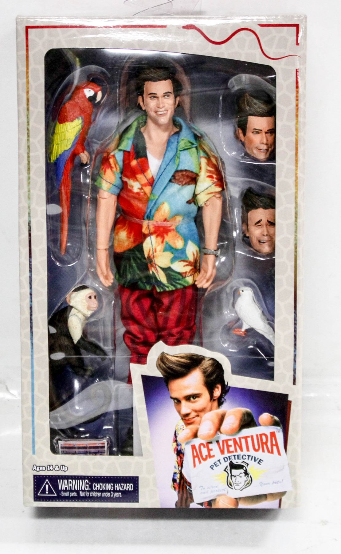 NECA ACE VENTURA PET DETECTIVE FIGURE.