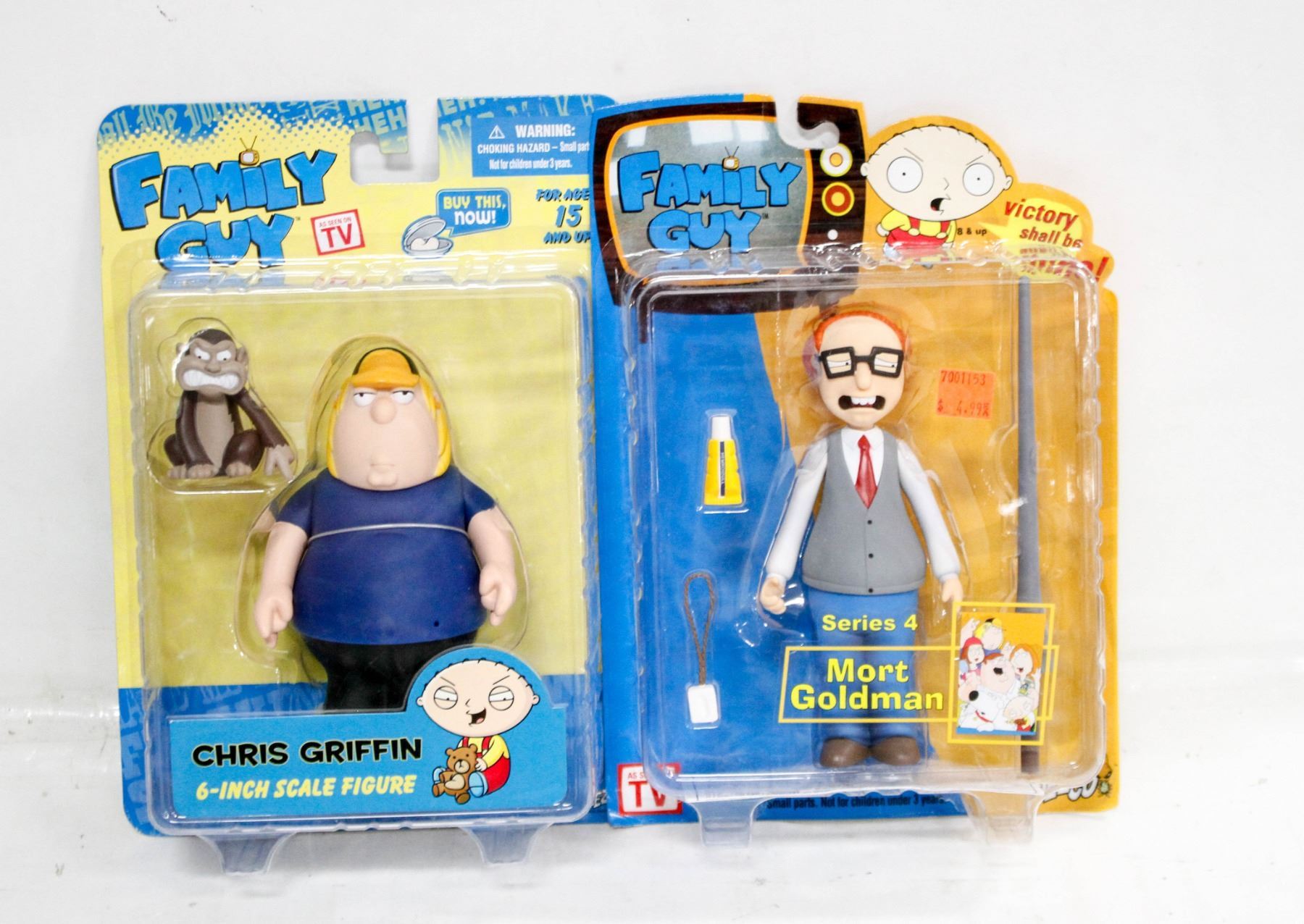 LOT OF 2 FAMILY GUY 6" FIGURES - CHRIS GRIFFIN