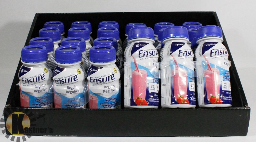 CASE OF ENSURE STRAWBERRY MEAL SUPPLEMENTS