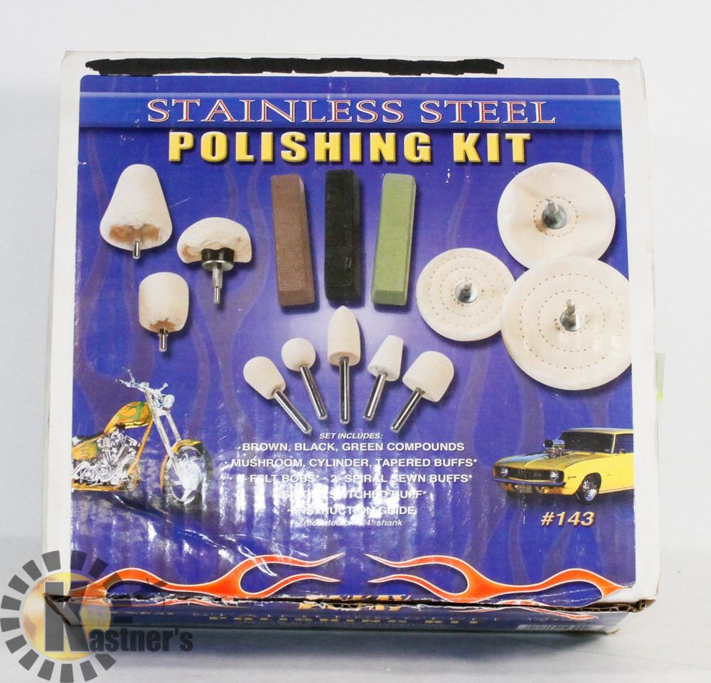 STAINLESS STEEL POLISHING KIT.