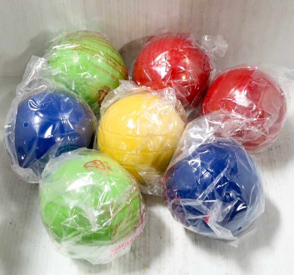 BOX OF ASSORTED BOTCHY HARD BALLS.