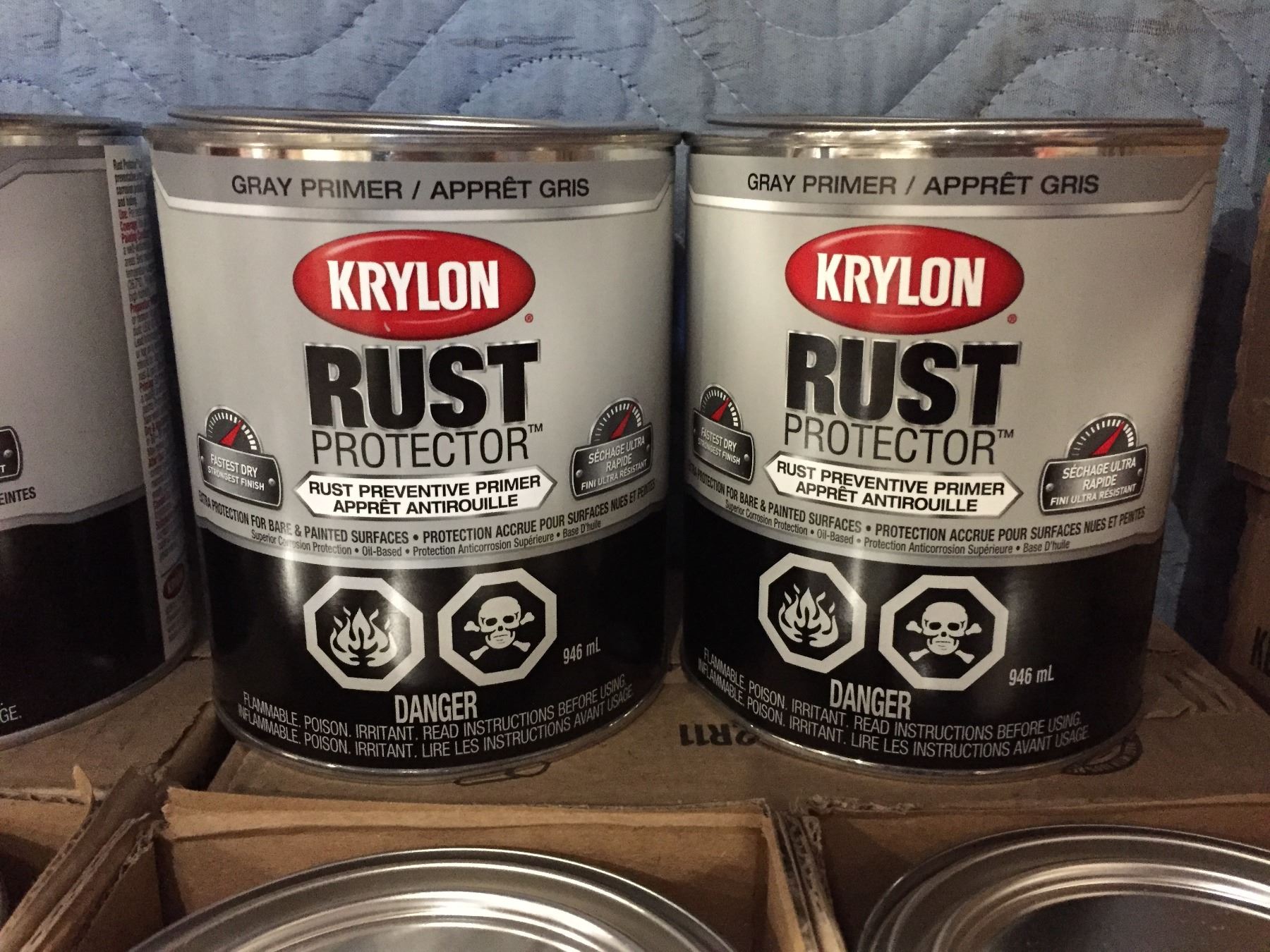 Krylon Grey Primer Rust Protector 6 Cans