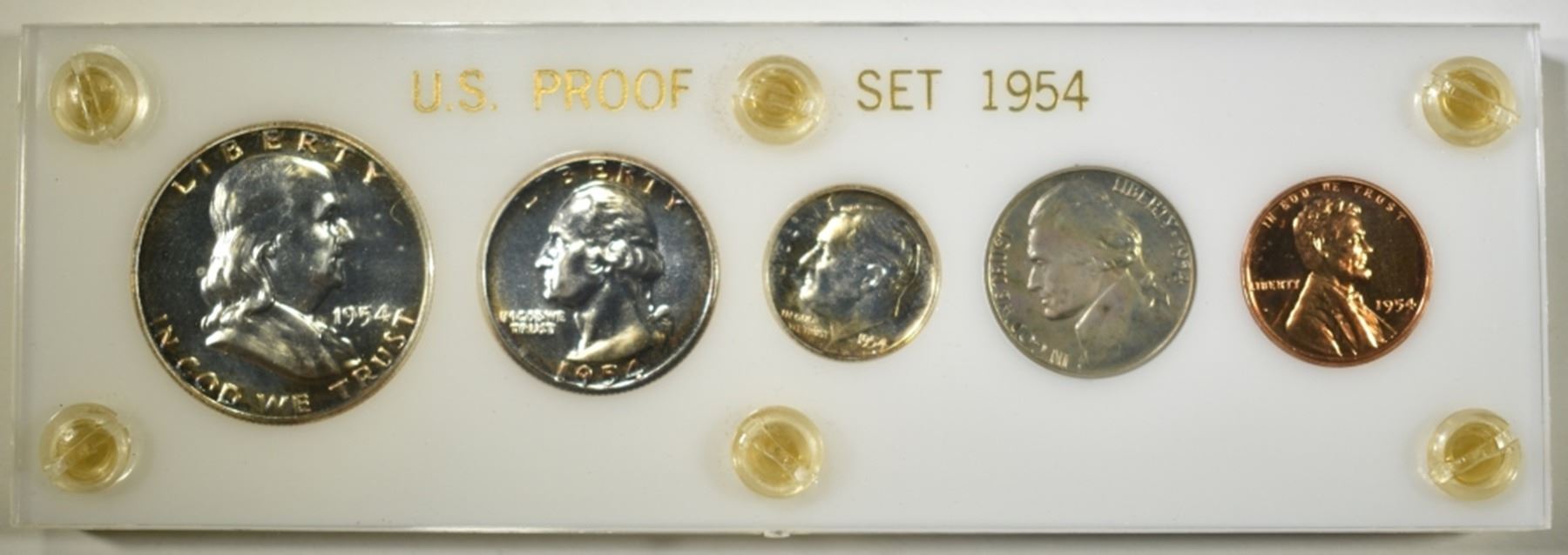 1954 PROOF SET IN CAPITAL PLASTIC HOLDER