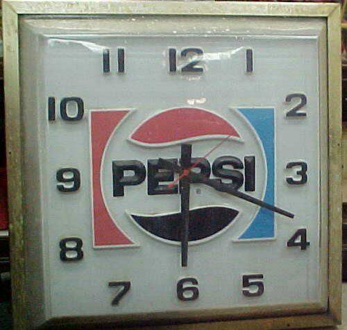 LARGE PEPSI CLOCK