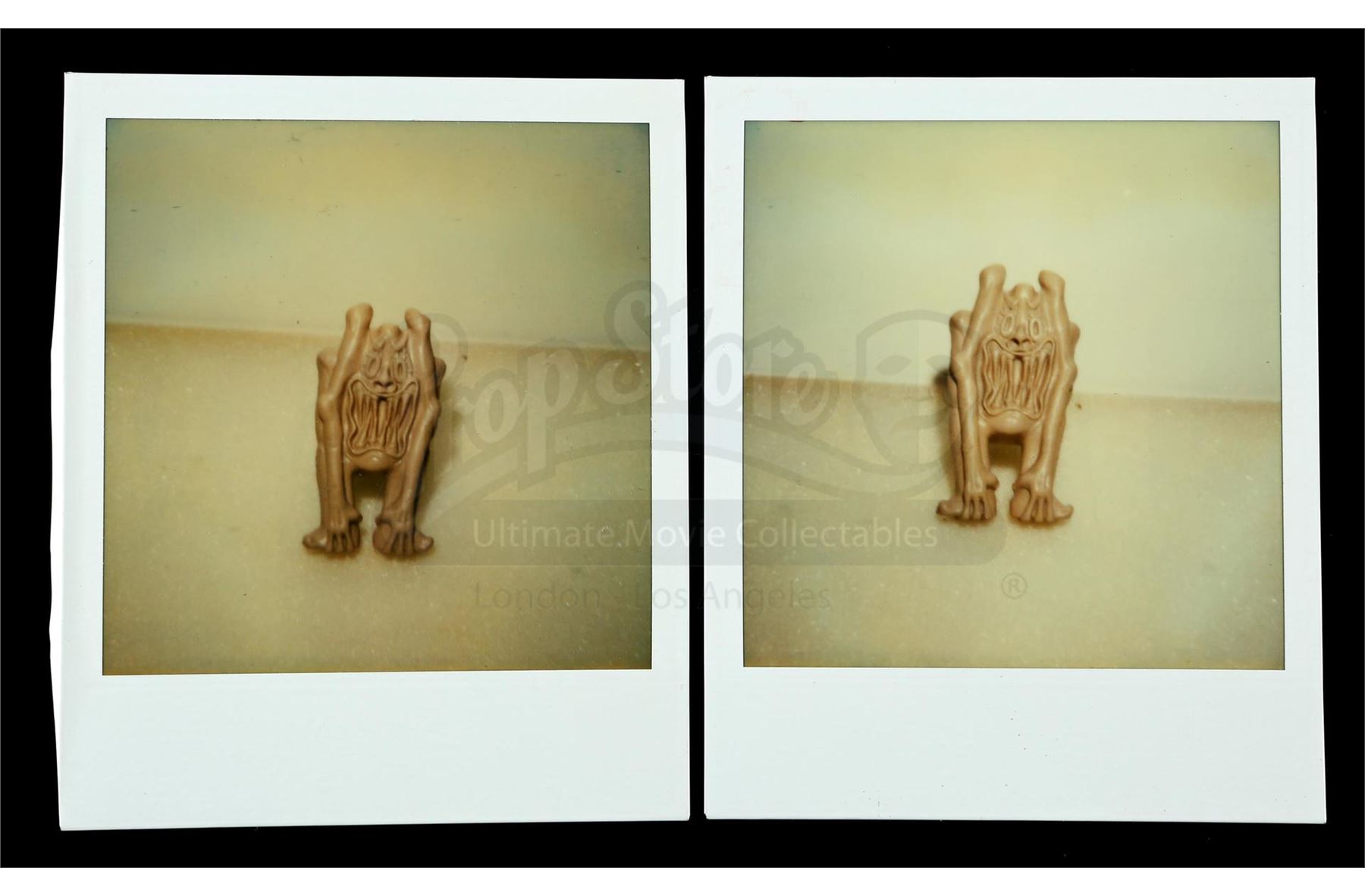 . Two Screaming Ghost Mold Polaroids