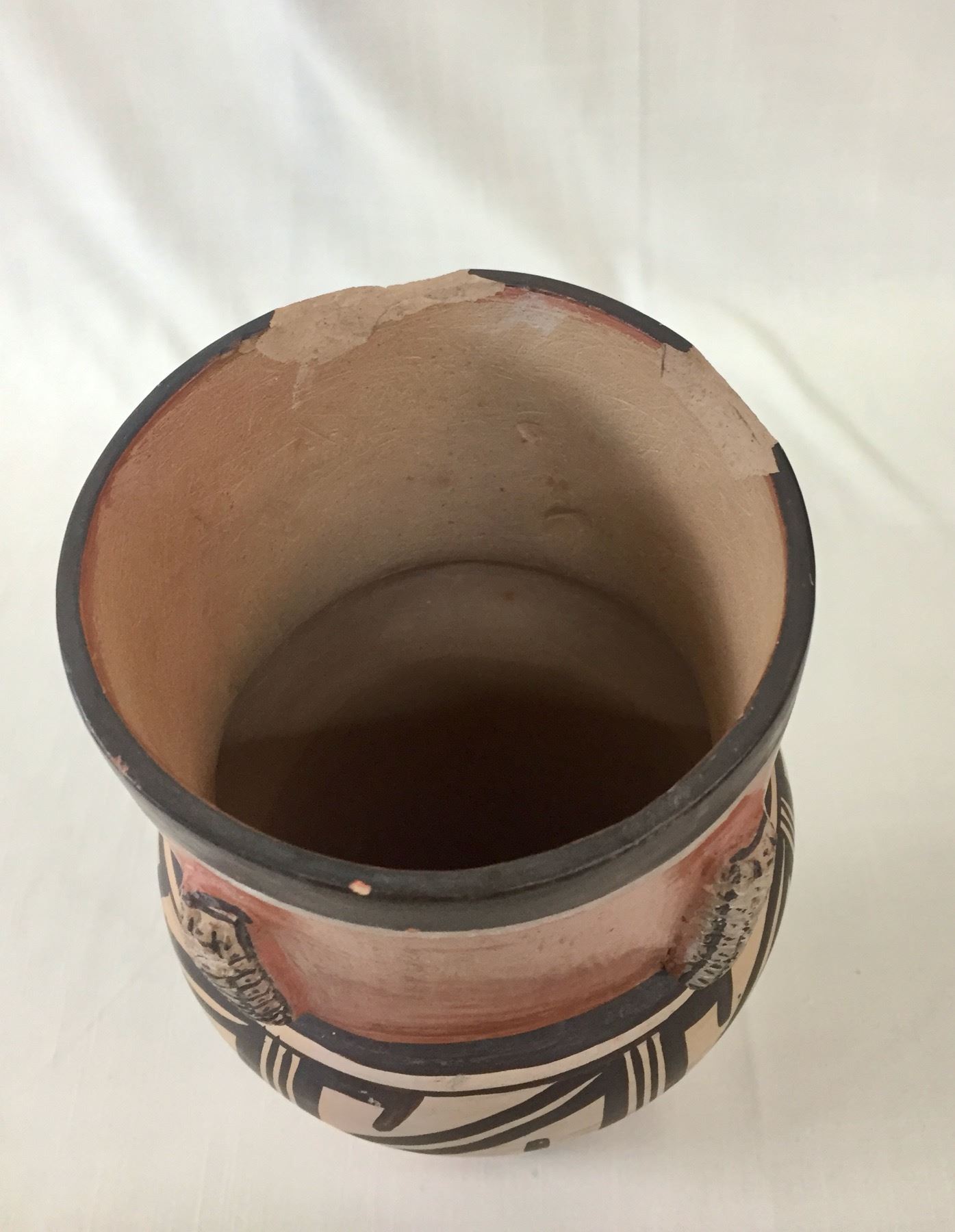 Tall Hopi Vase with Corn Designs