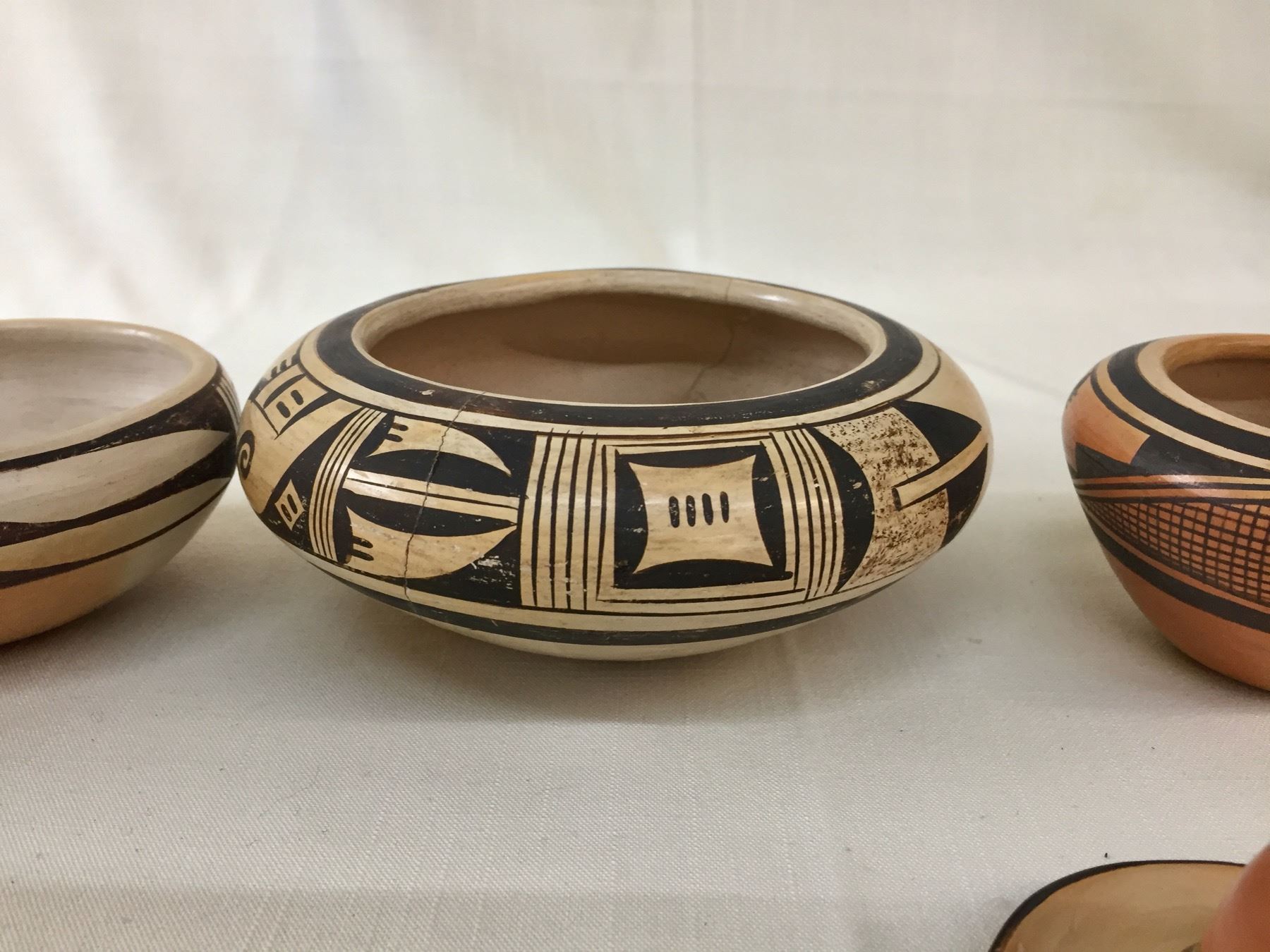 Group of Vintage Hopi Pottery