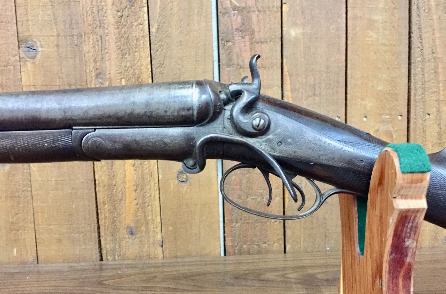 J.H. Smith Double Barrel Shotgun with Side Lever