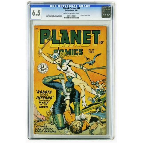 Planet Comics #54 (Fiction House, 1948) CGC FN+ 6.5 Cre Planet Comics ...