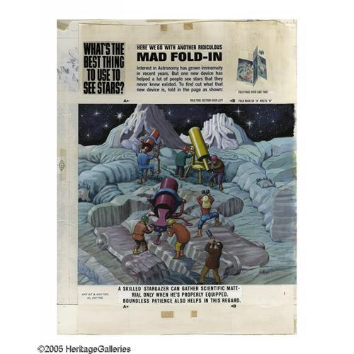 Al Jaffee - Mad #182 Fold-In Splash Page Original Art ( Al Jaffee - Mad ...