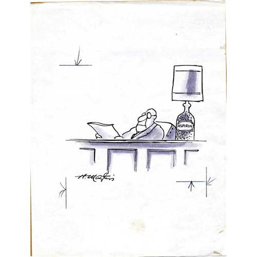 Henry Martin - New Yorker Cartoon Original Art Panel Pa Henry Martin ...