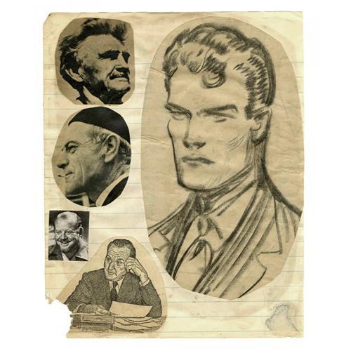 Wally Wood Sketch Original Art Group Of 2 Undated Wally Wood Sketch Original Art Group Of 2