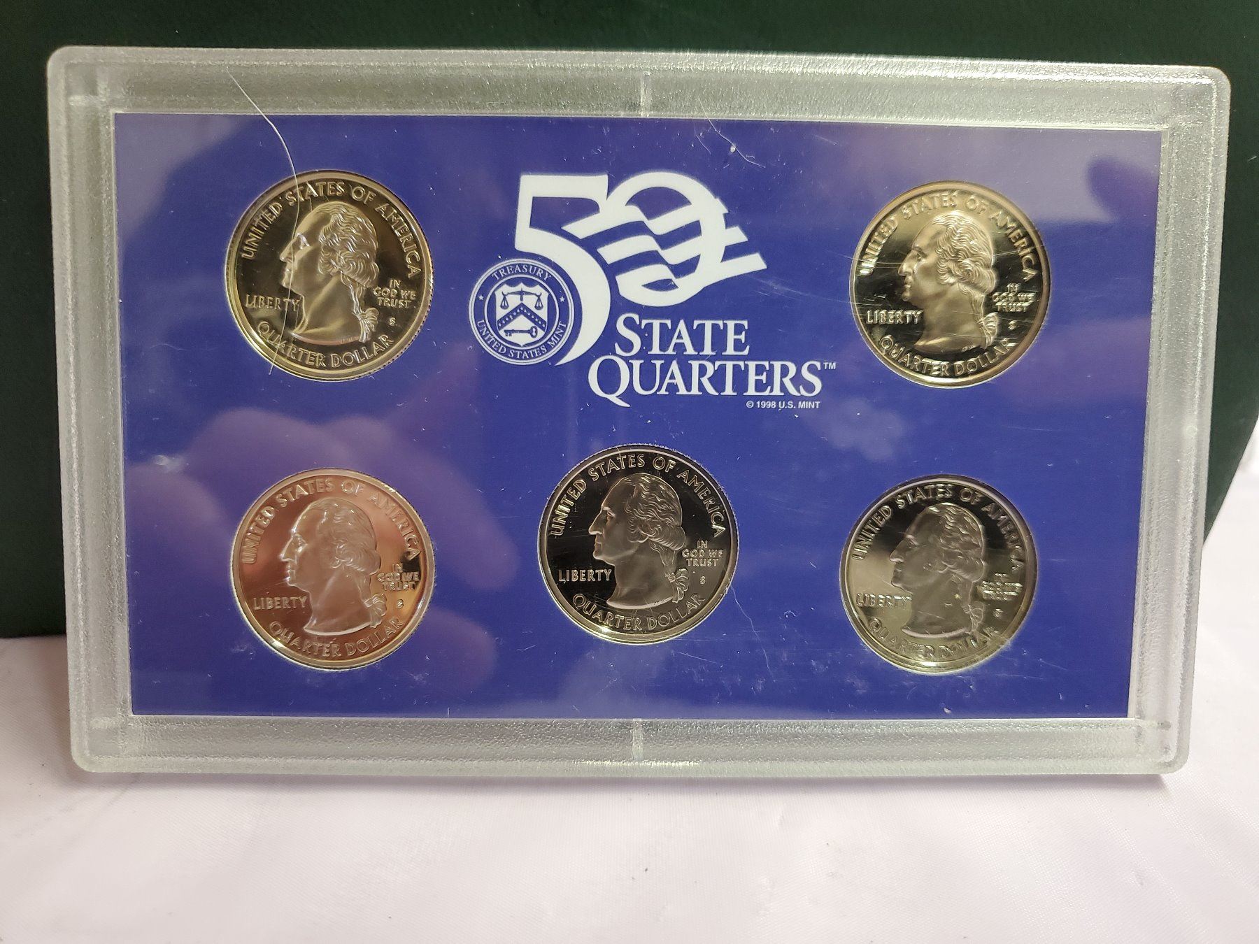 U.S. 2000S State Quarters Proof Set. Massachusetts, Maryland, South ...