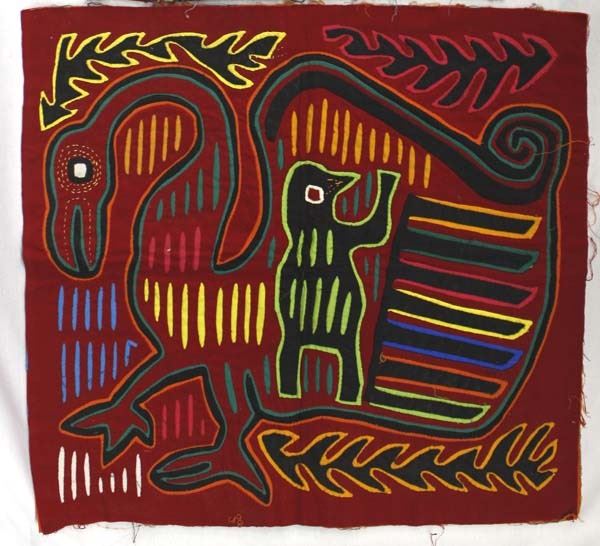 Pair of South American Kuna Indian Molas
