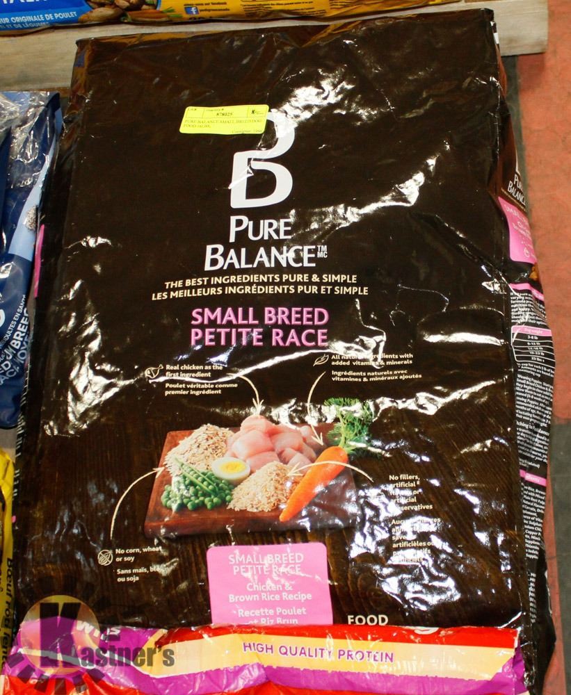 PURE BALANCE SMALL BREED DOG FOOD 16LBS,