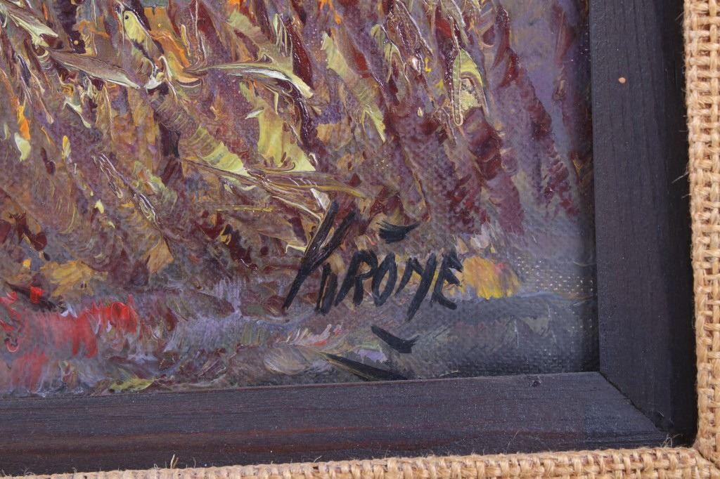 Original Oil Landscape Painting Signed Krone