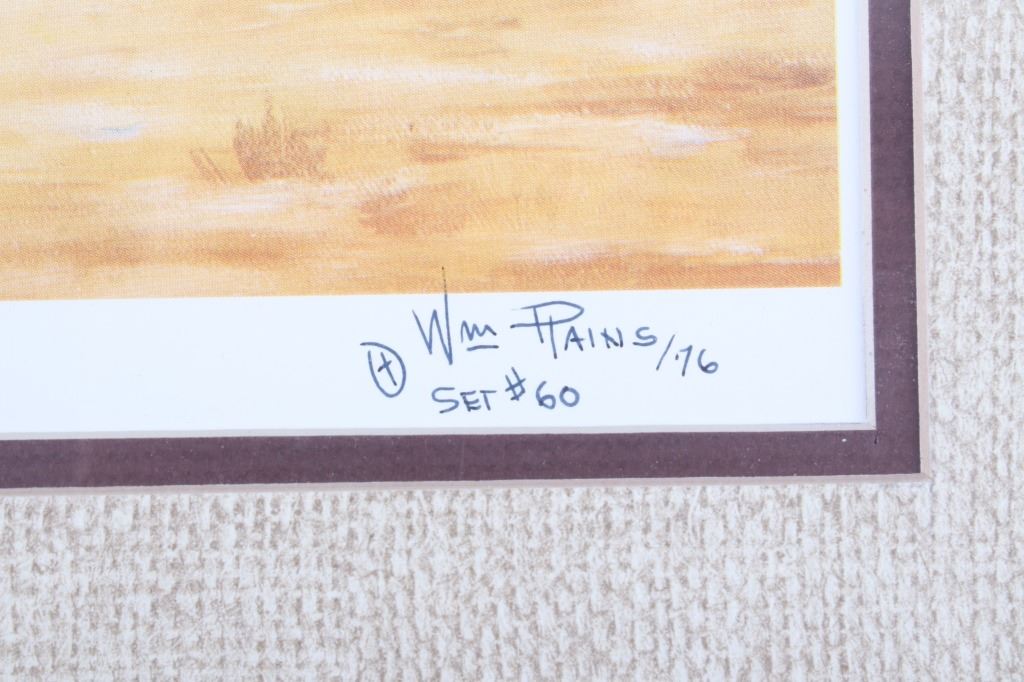 William Rains 1976 Matted Set #60 Print