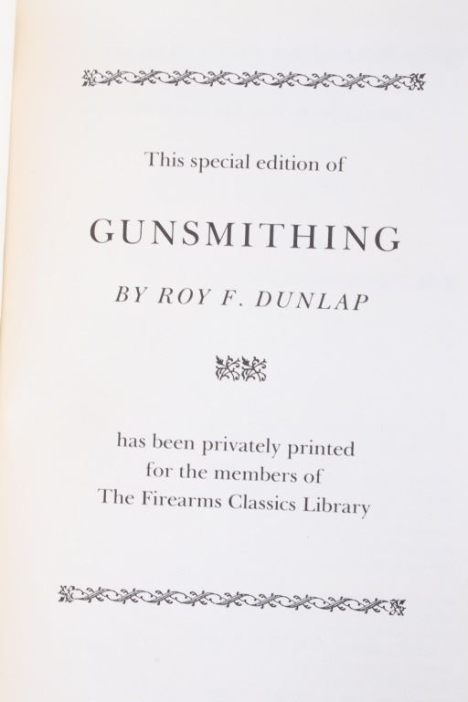 Firearms Classic Library "Gunsmithing" by Dunlap