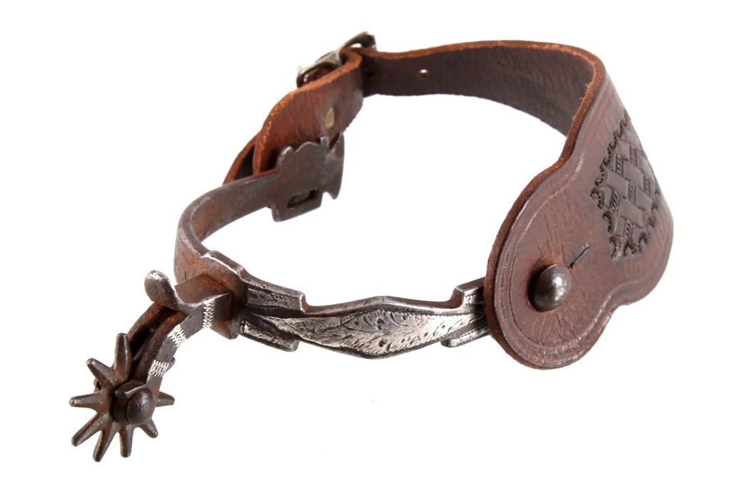 Mike Morales Silver Mounted California Spurs c1910