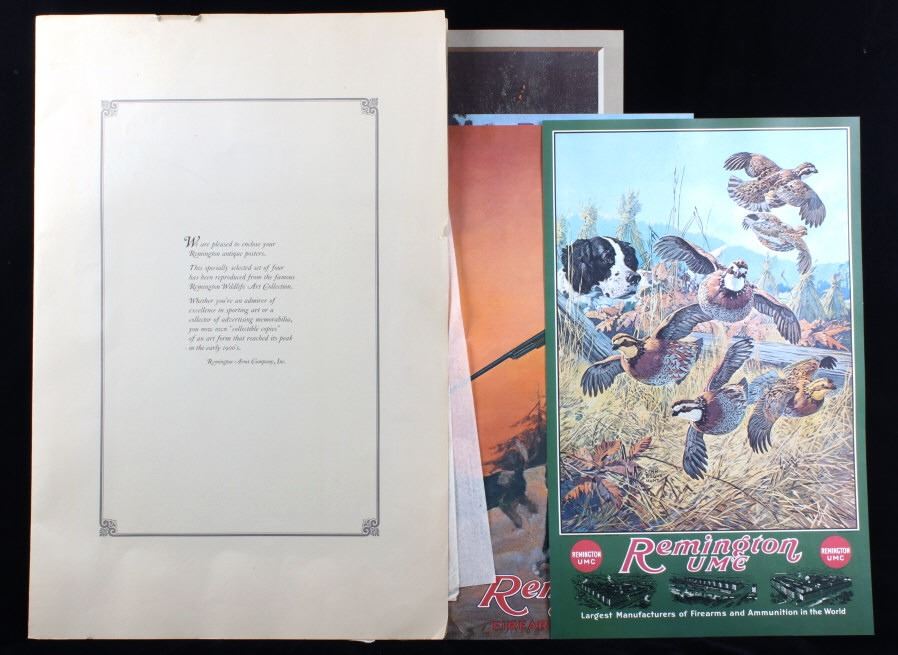 Collection Of Remington Arms Advertising Posters