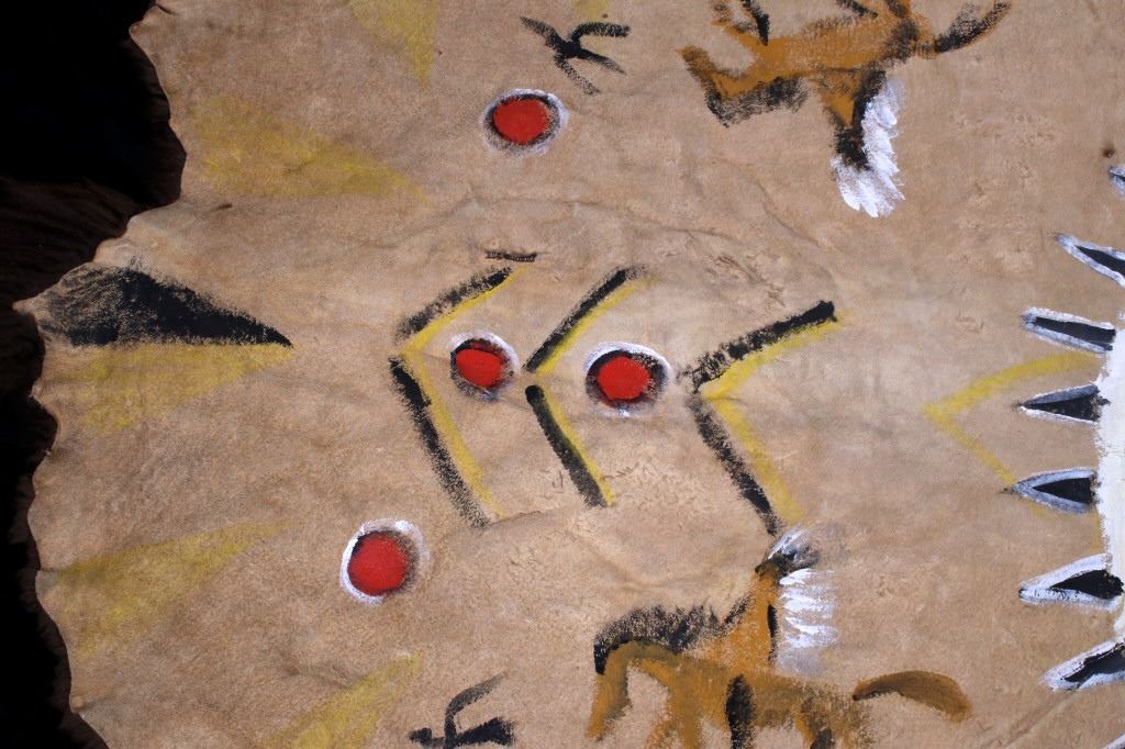 Northern Plains Indian Painted Buffalo Hide