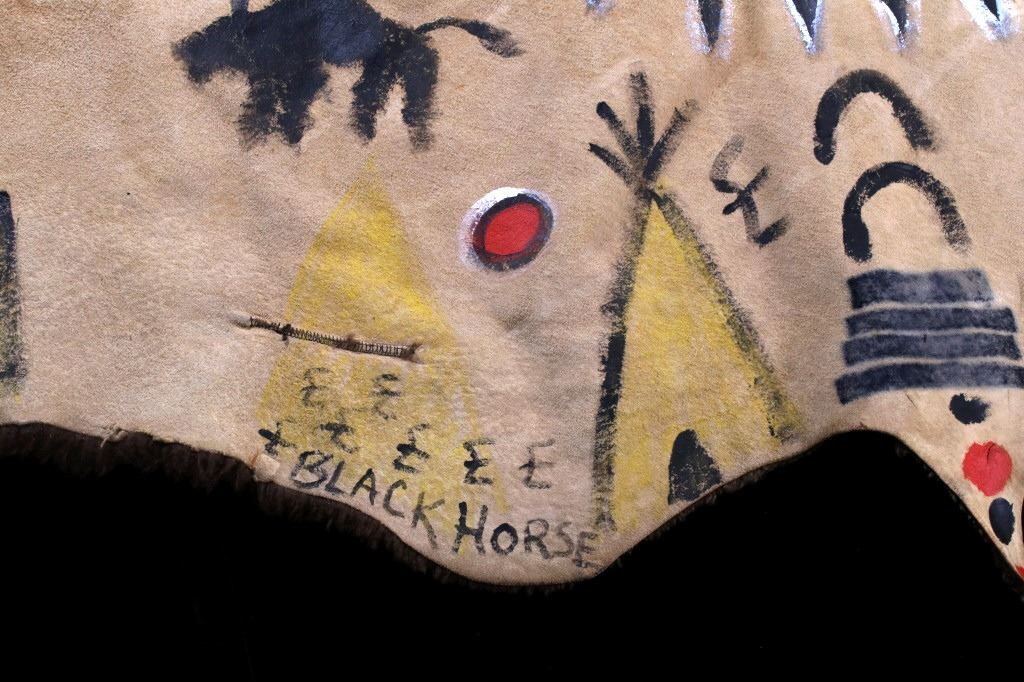 Northern Plains Indian Painted Buffalo Hide