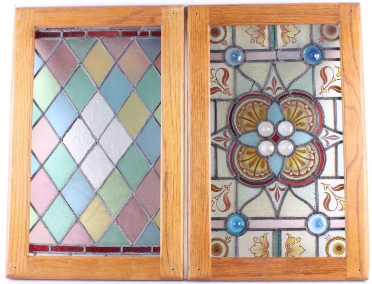 1970's Stained Glass Pub Windows