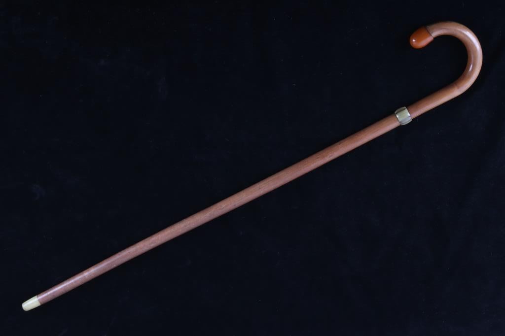 Mid 1900's Battery Powered Wooden Light Cane