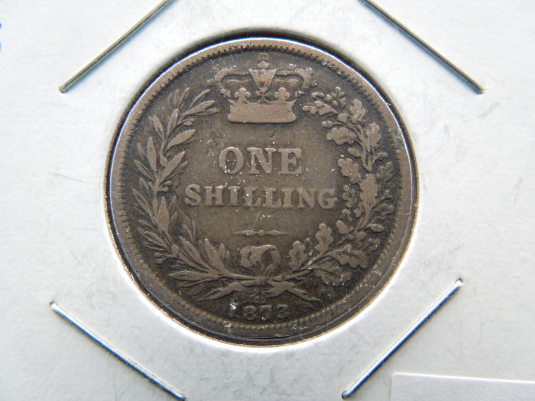 1873 Britain Shilling - .925 Silver