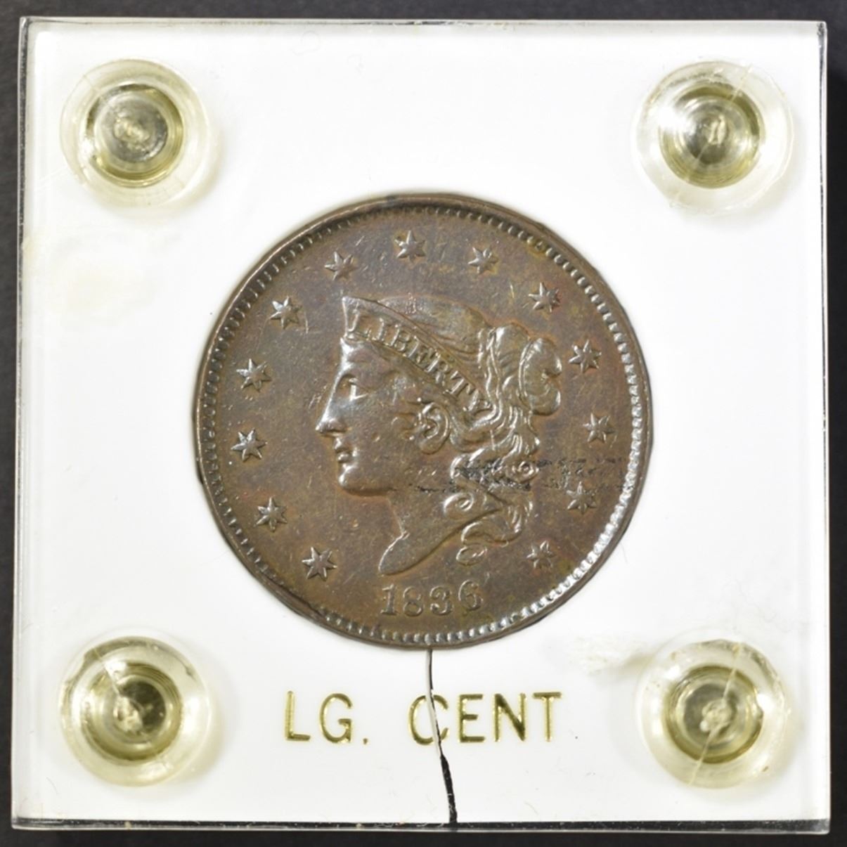 1836 LARGE CENT AU