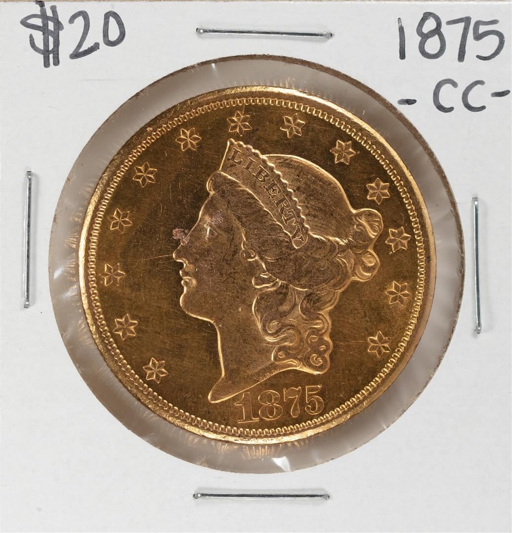 1875-CC $20 Liberty Head Double Eagle Gold Coin