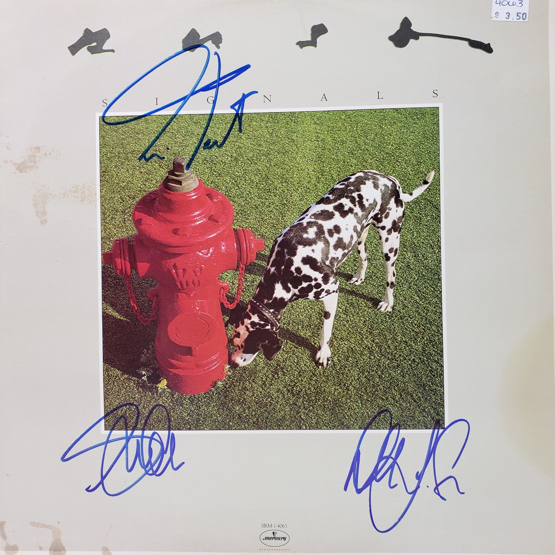 Signed Rush, Signals Album Cover