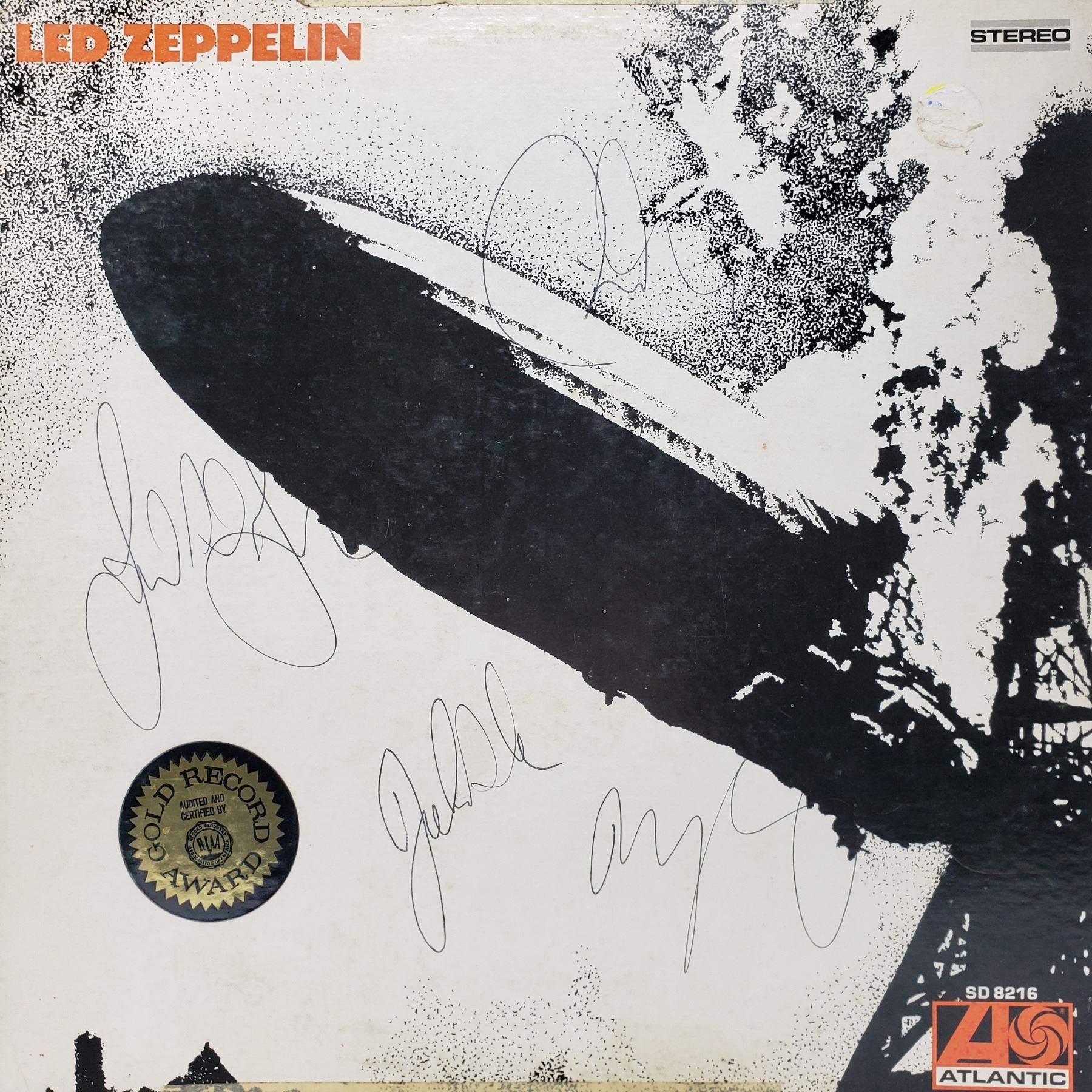 Signed Led Zeppelin, Debut Album Cover