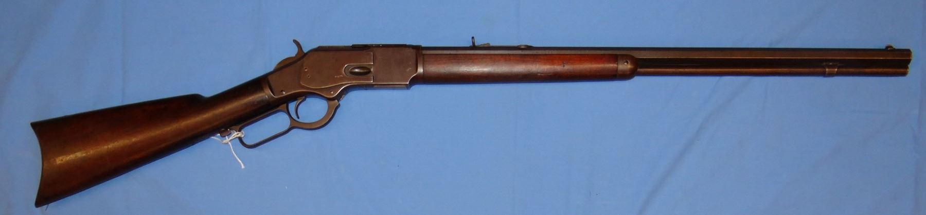 Win. 1873 rifle, .32-20, 24" oct. bbl., s#294426B, made 1889, average wood