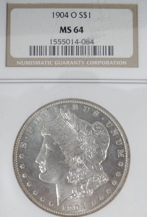 1904 O Morgan dollar, NGC MS 64