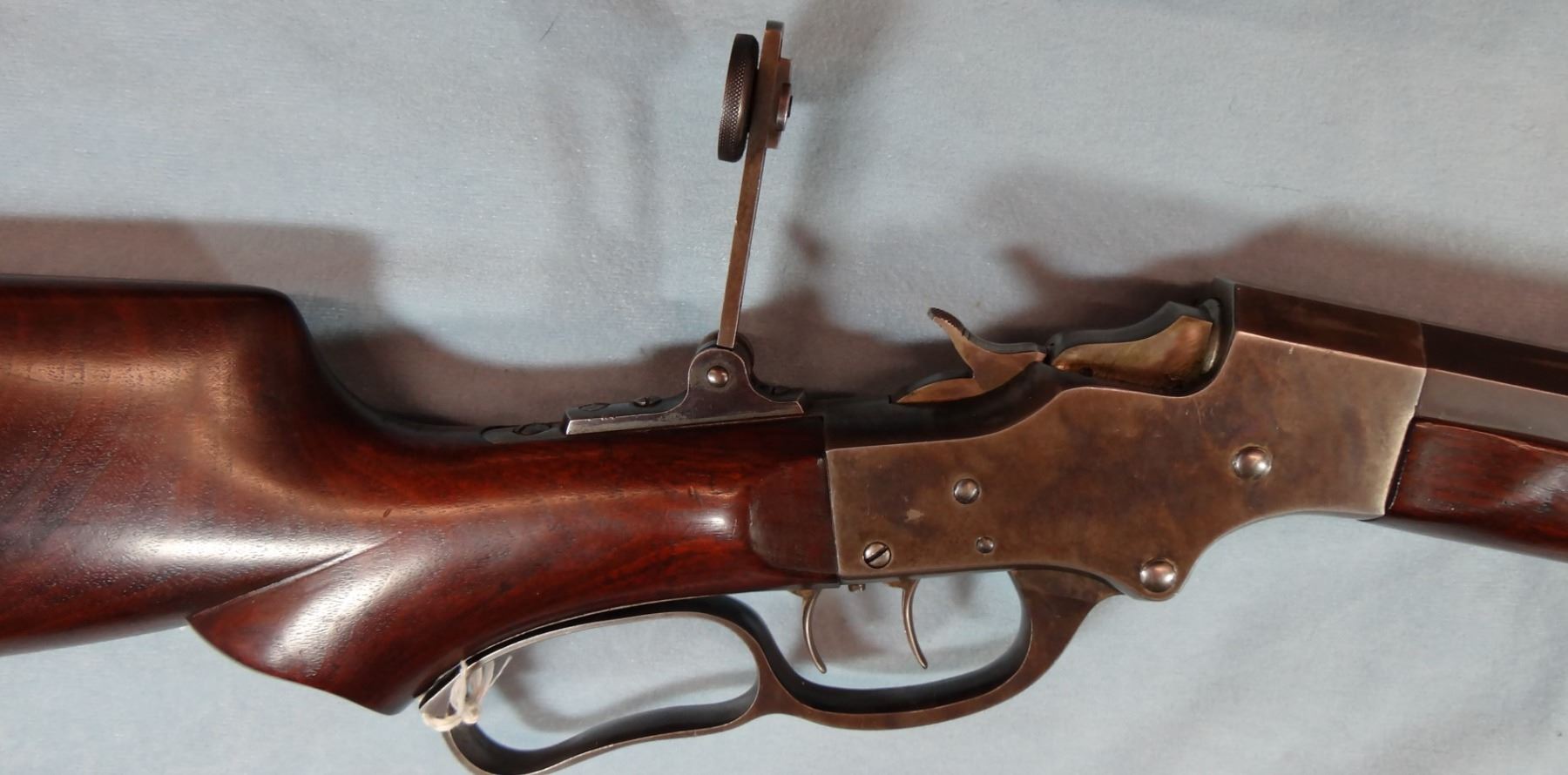 Schuetzen-Stevens Model 47 rifle, Highwall Falling Block, .38-55 ...