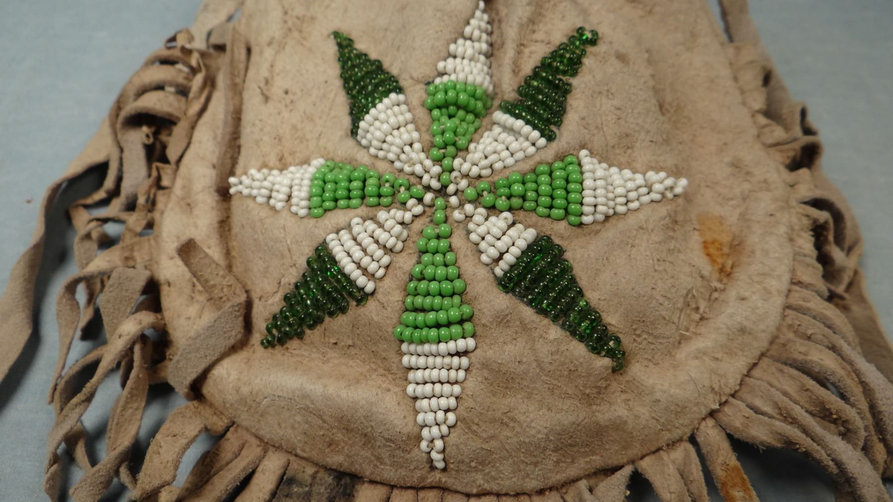 Cheyenne old bead bag, ca. 1930's, Morning Star.