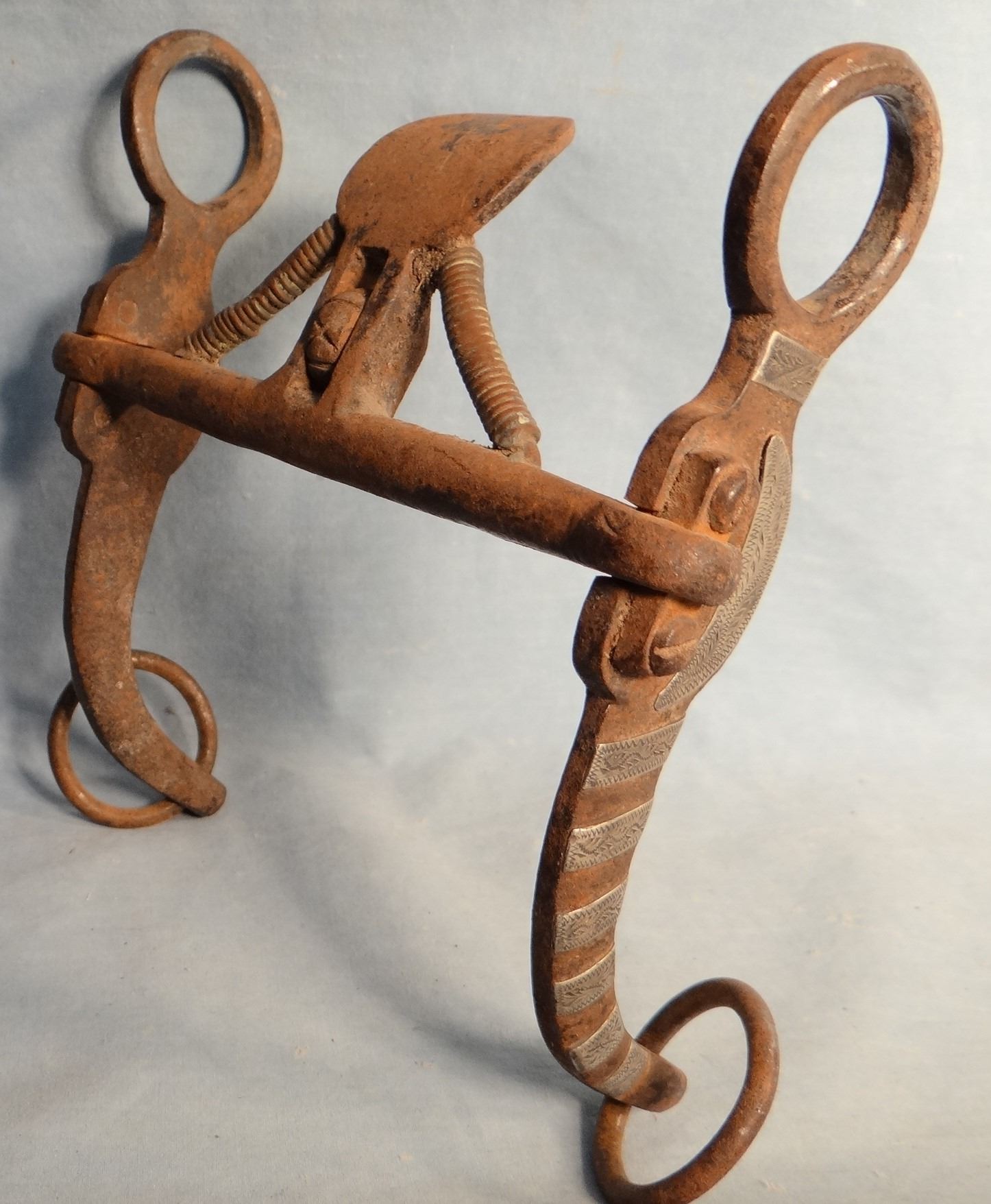 Eddie Hulbert silver mtd. spade bit, very rare