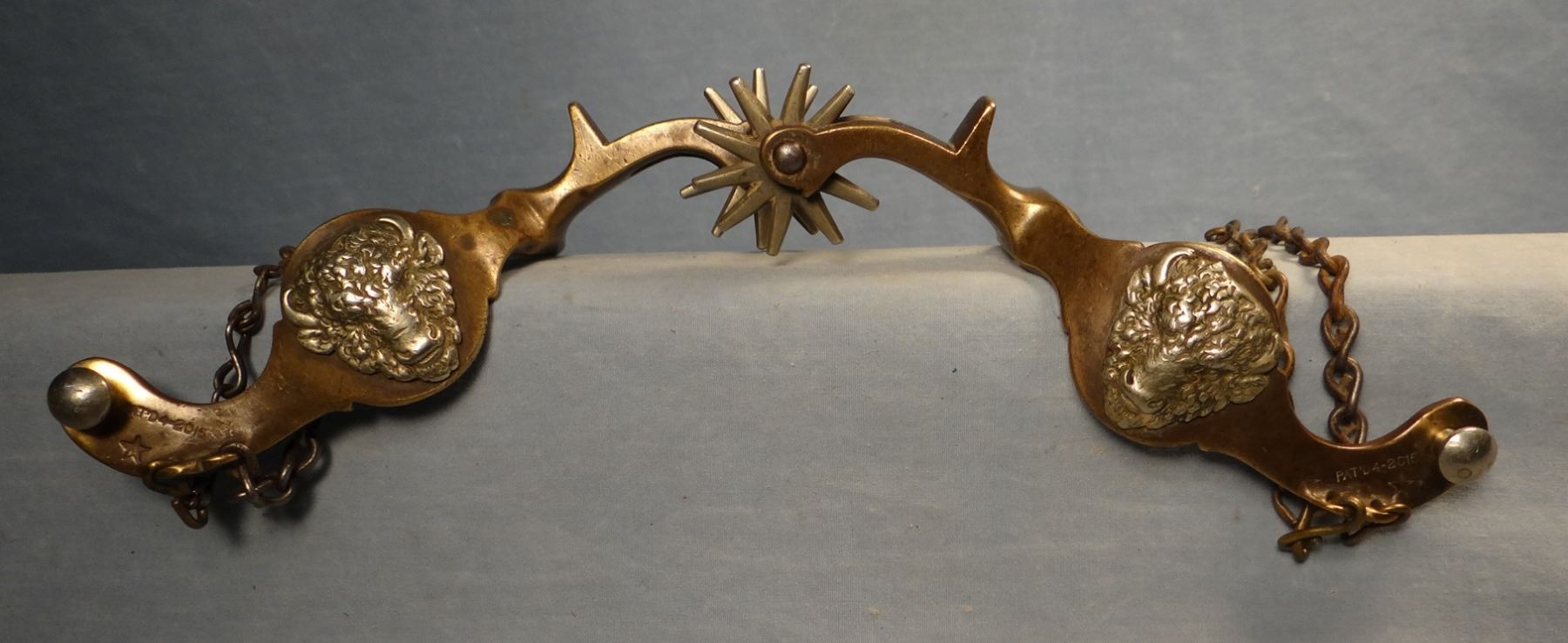 Don Ricardo silver mtd marked spurs, nice; and Buermann Hercules Bronze ...