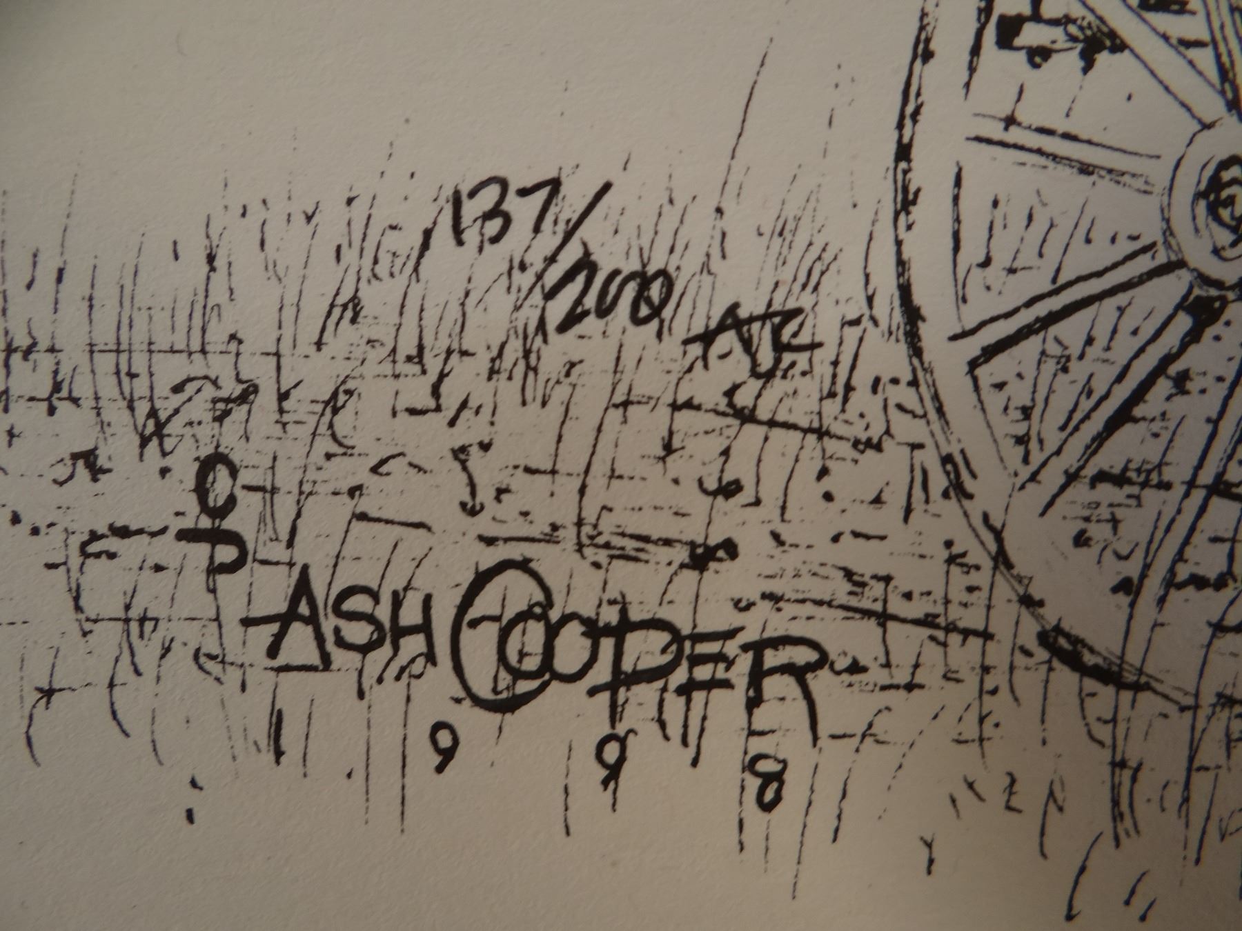 Cooper, Ash, (2) framed prints, Moving The Saddle Horses, 7" x 10 ...