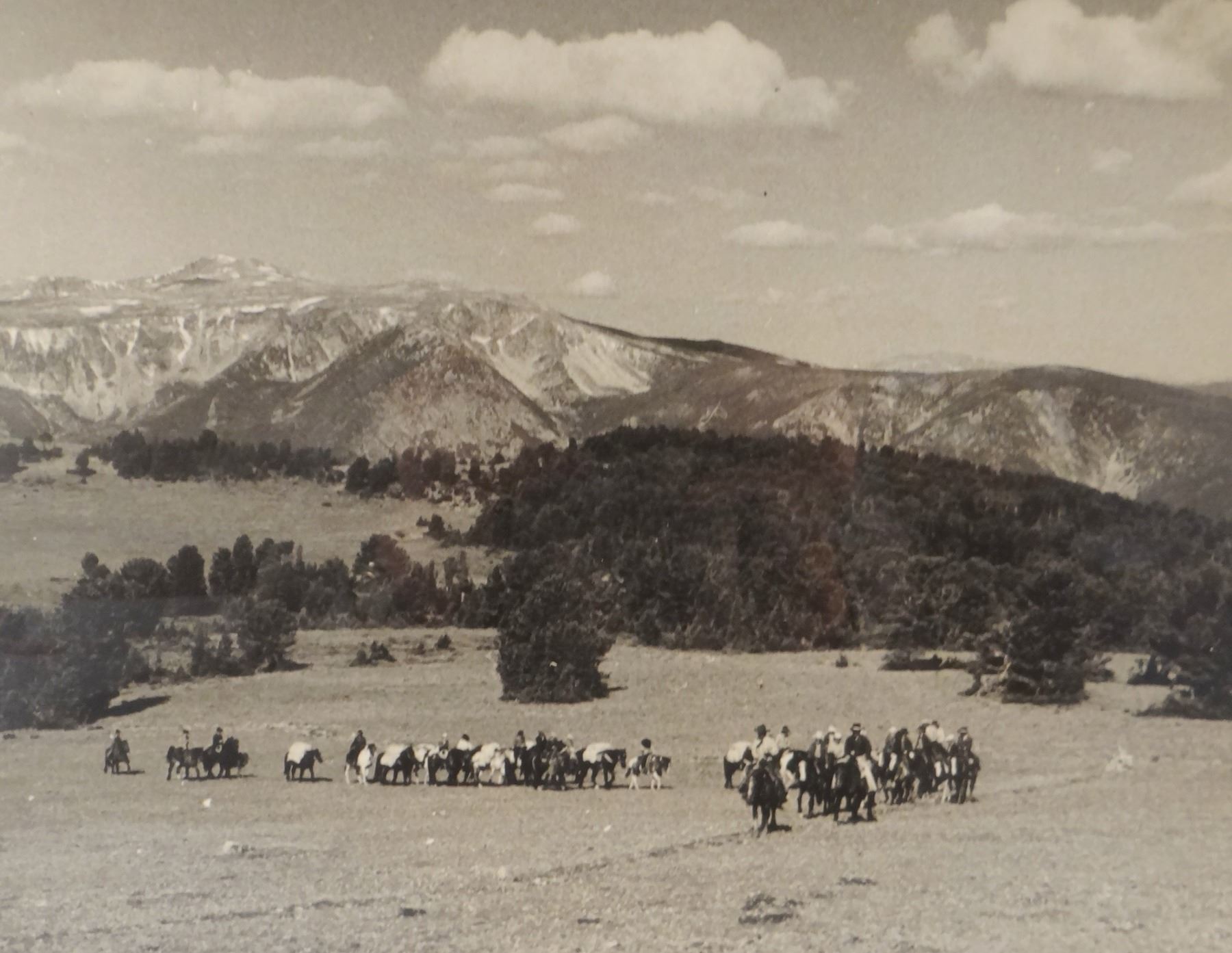 (2) East Glacier Dude Ranch Trail Ride photos, 10"x 12"