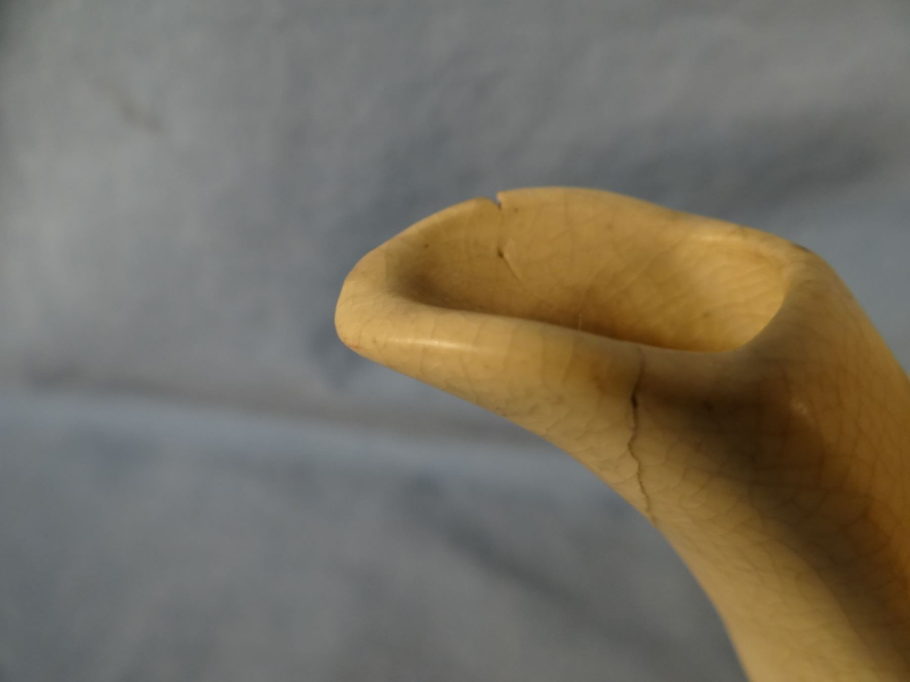 Weller pottery tea pot, repaired and 10" stonware bowl, no mark, near mint