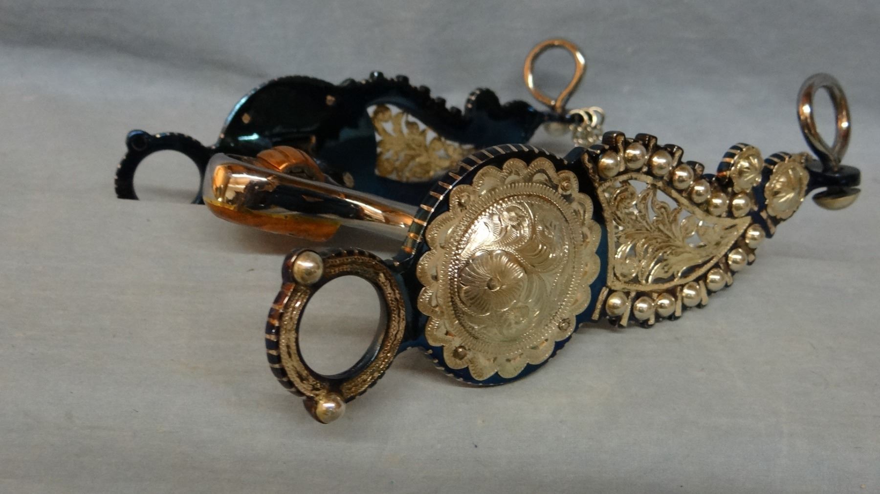 E. Garcia fancy silver mtd spade bit