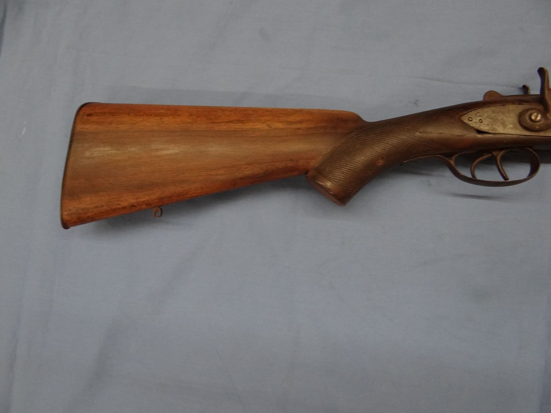 Vintage double barrel 20 ga. shotgun, Damascus twist steel, 30" bbl ...