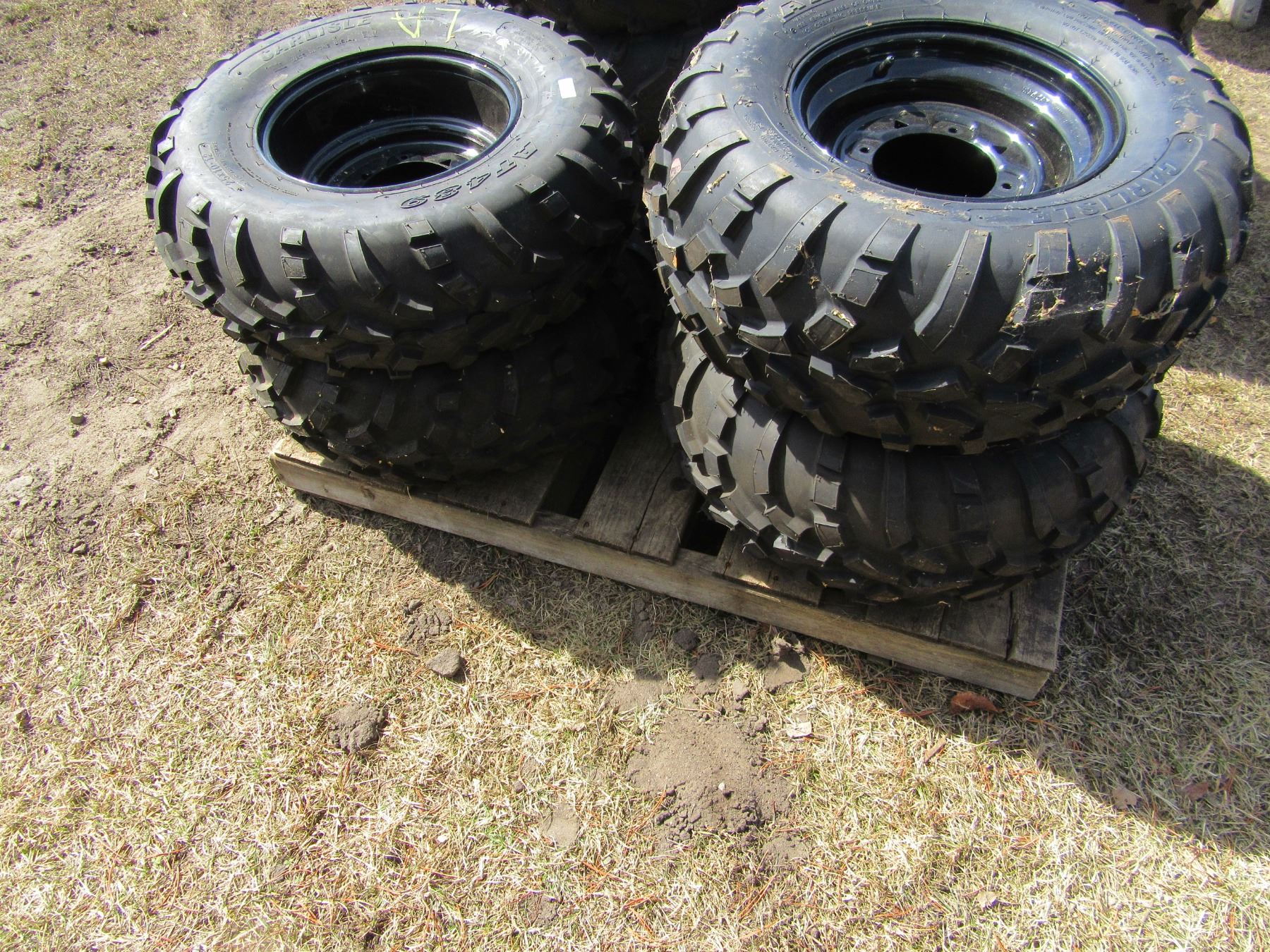 POLARIS 25 X 10 TIRES (2) AND POLARIS 25 X 11 TIRES (2) (THIS IS FOR ...