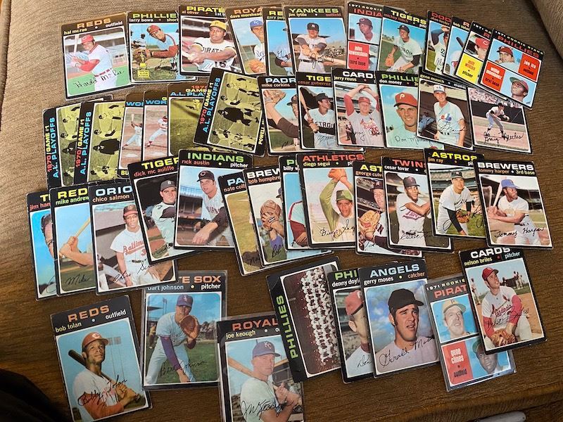 50 1971 Topps Vintage Baseball cards