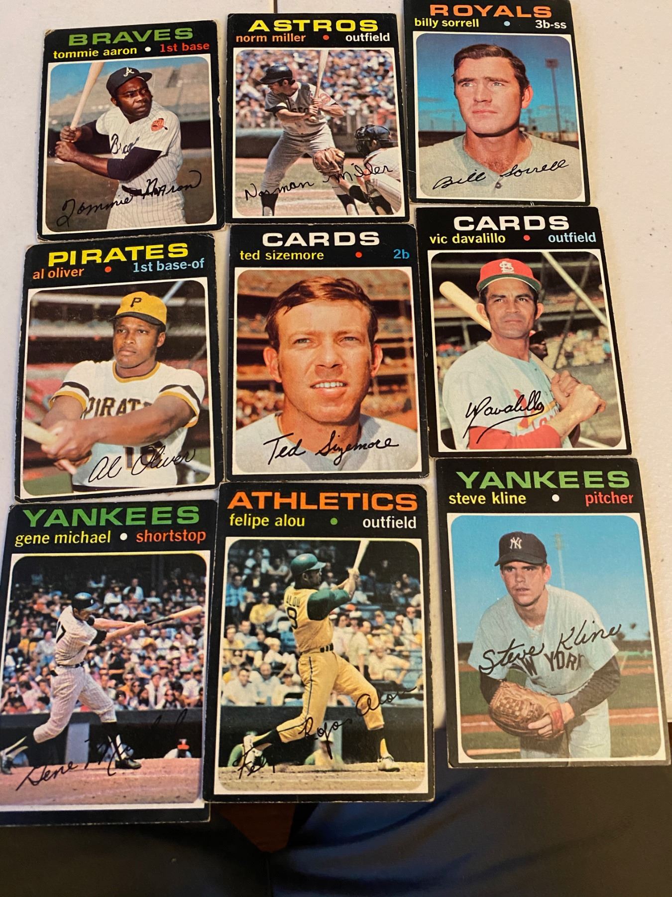 Vintage base ball cards