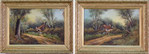 OIL PAINTINGS. J. COOK.