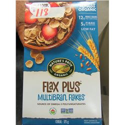 NATURES PATH ORGANIC FLAX PLUS MULTIBRAN FLAKES CEREAL (375 G) - PER BOX